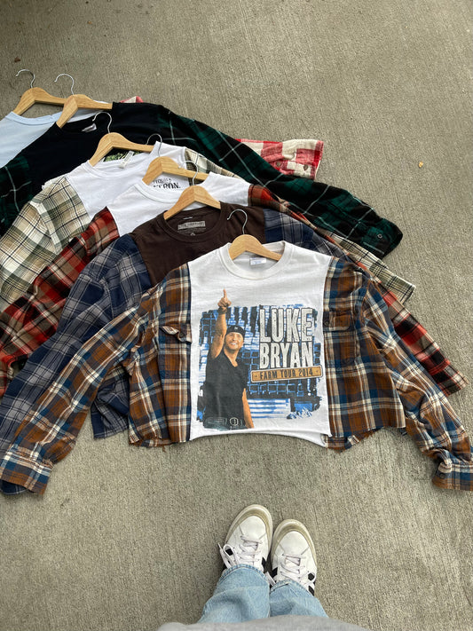 All Flannel Tee's – Bucked n' Rowdy